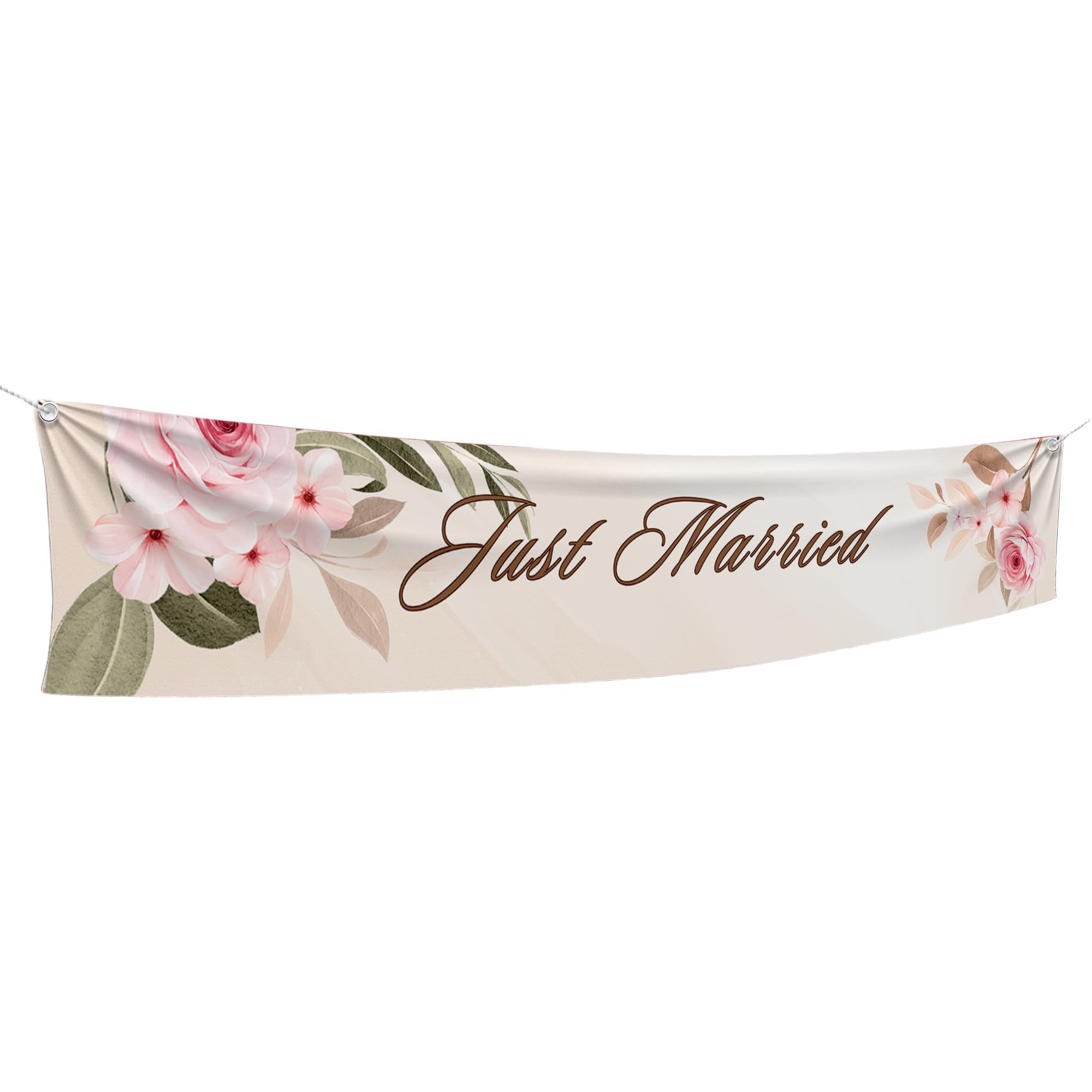 Just Married Large Banners and Signs for Outdoor by DreamController ...