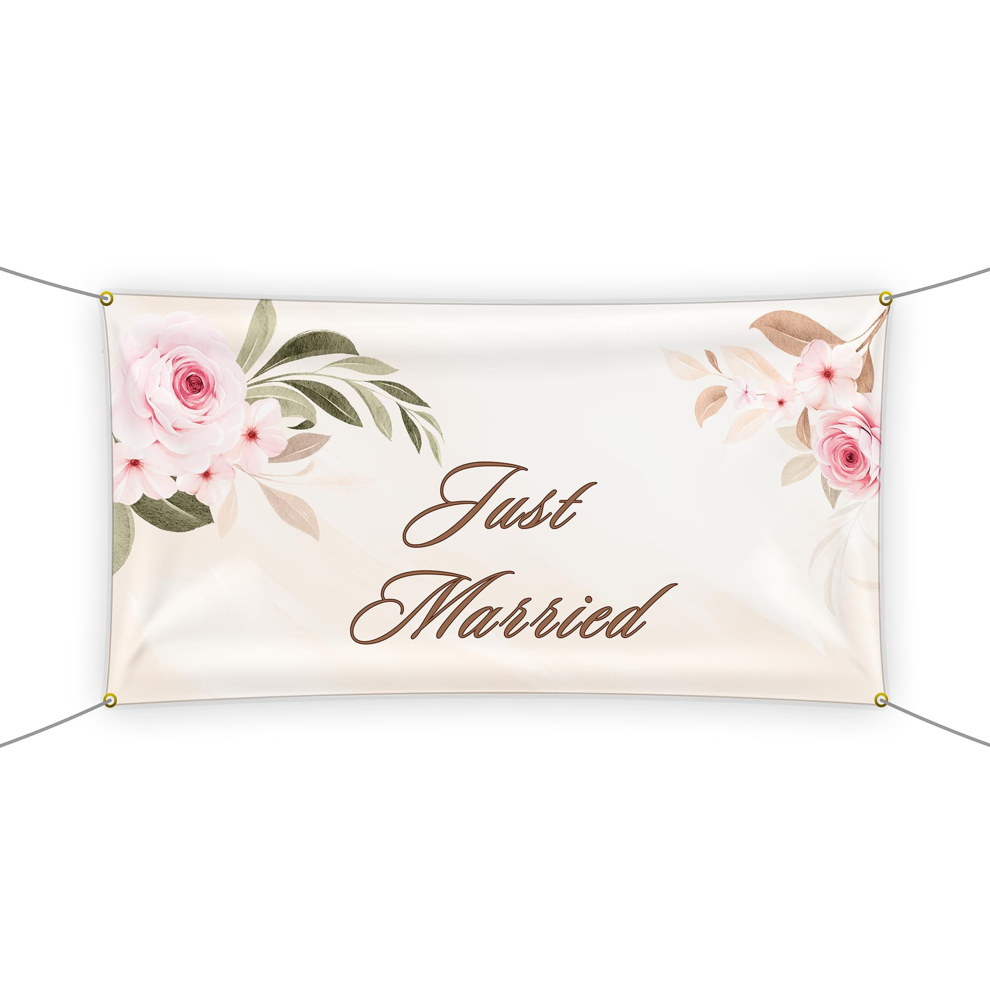 Just Married Large Banners and Signs for Outdoor by DreamController ...