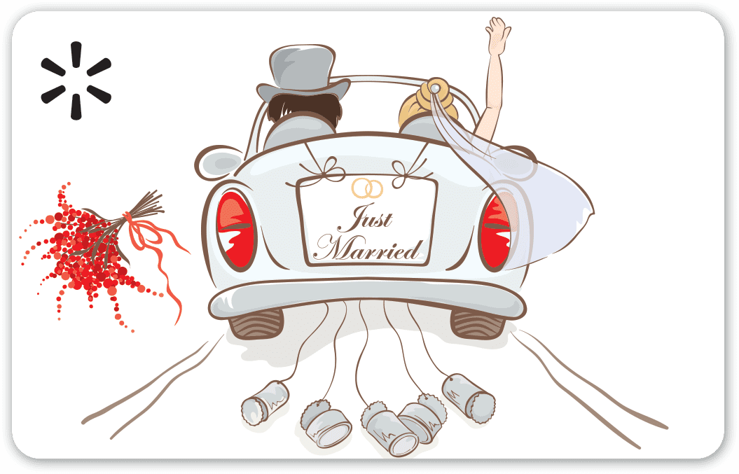 Just Married Walmart Gift Card - Walmart.com