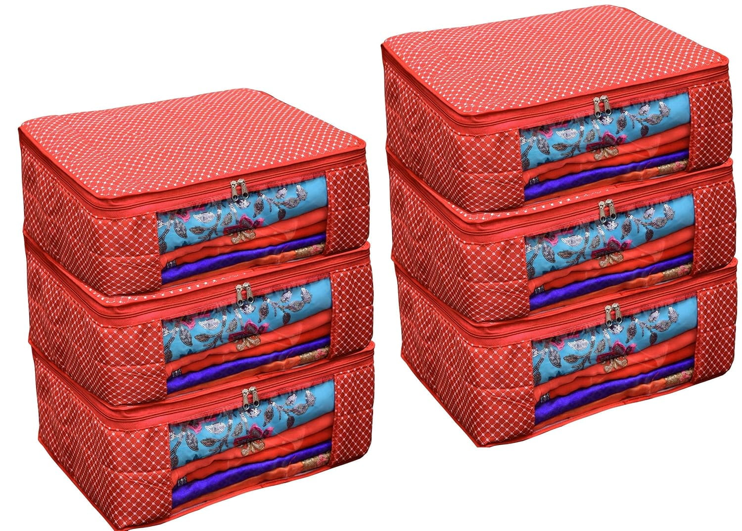 Just Mart Foldable Hanging 3 Shelves WardrobeCloset Cloth Organizer ...