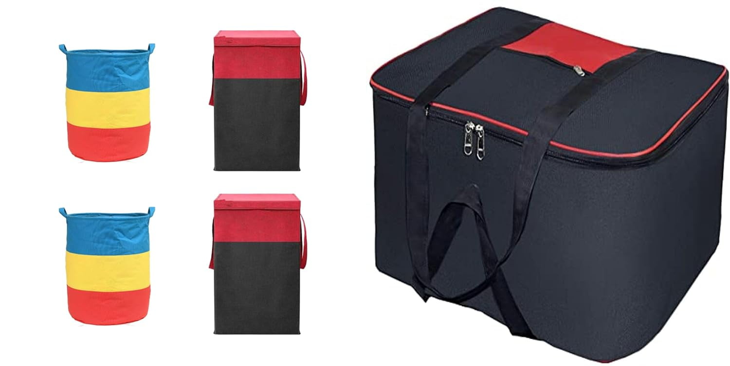 Just Mart Rectangular Foldable Toy Organizer Storage Box Pack of 4 ...