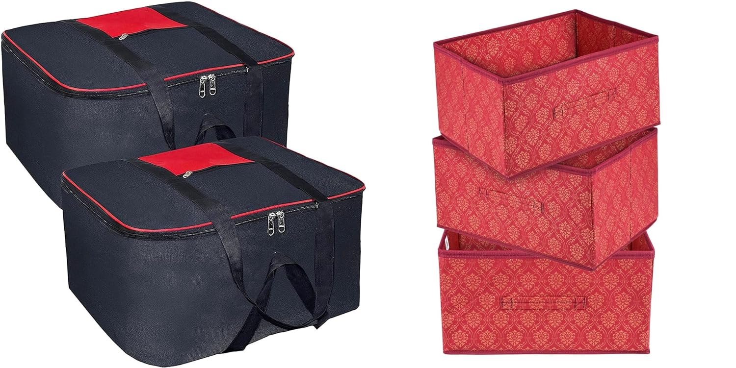 Just Mart Storage Bag Multi Purpose Foldable Nylon Big Underbed ...