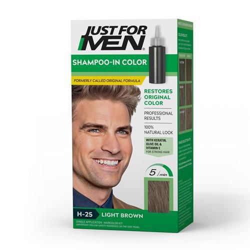 Just For Men Shampoo In Color, Hair Color For Men With Keratin And Vitamin E For Stronger Hair ...