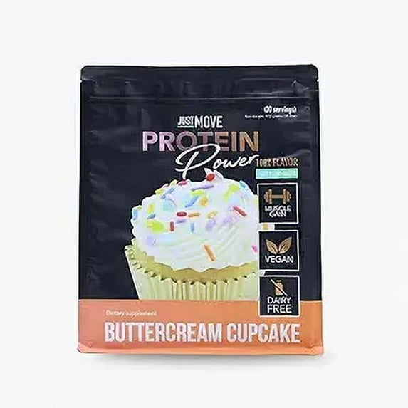 Just Move Buttercream Cupcake Protein Powder, Gluten Free, Keto Dessert ...