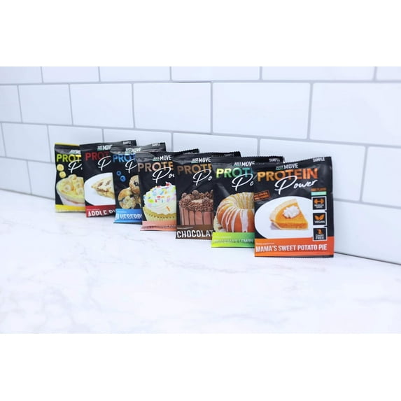Just Move Vegan Protein Powder 7 Flavors 20g per Serving Guilt-Free ...