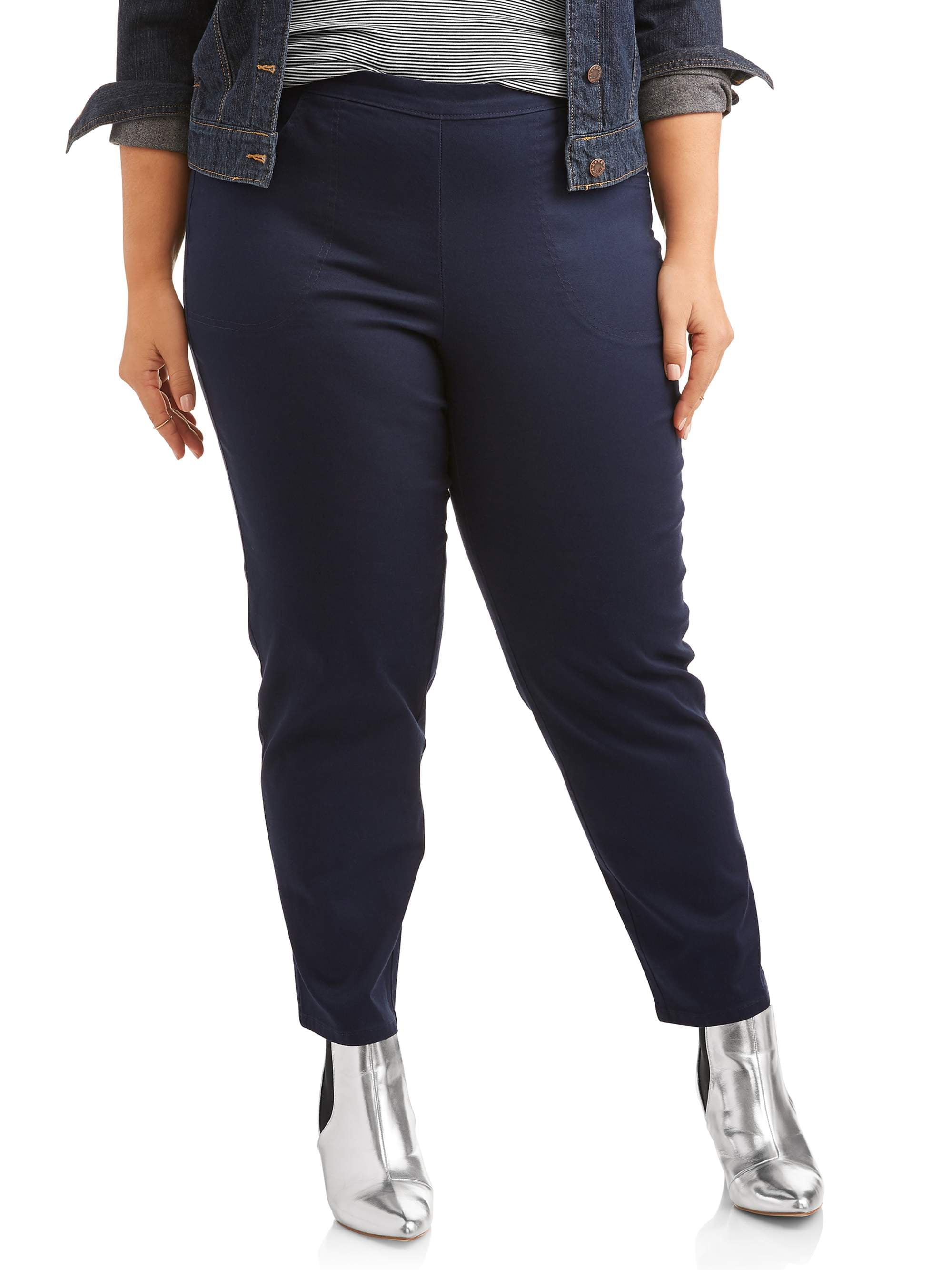 JMS Just My Size by Hanes Women's Plus Size 2 Pocket Pull On Pants ...