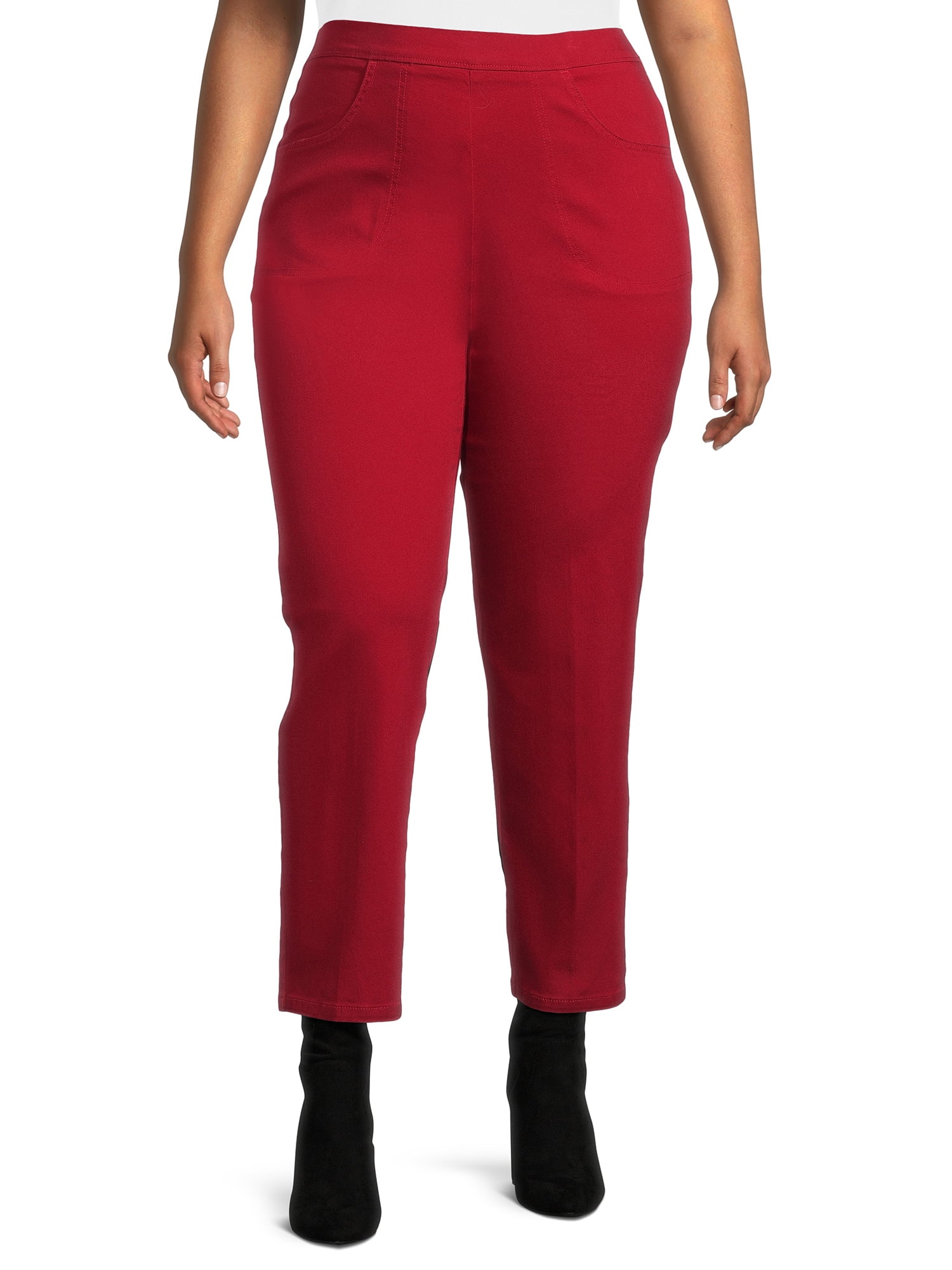 JMS Just My Size by Hanes Women's Plus Size 2 Pocket Pull On Pants, Single and 2 Pack - Walmart.com