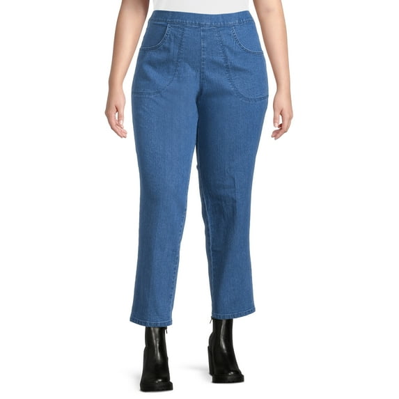 JMS Just My Size by Hanes Women's Plus Size 2 Pocket Pull On Pants ...
