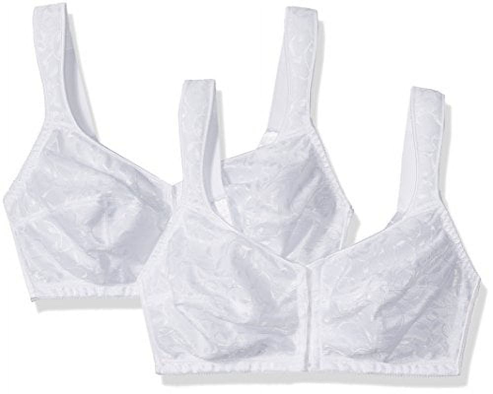 Just My Size Women`s Comfort Cushion Strap Front Close Wirefree Bra ...