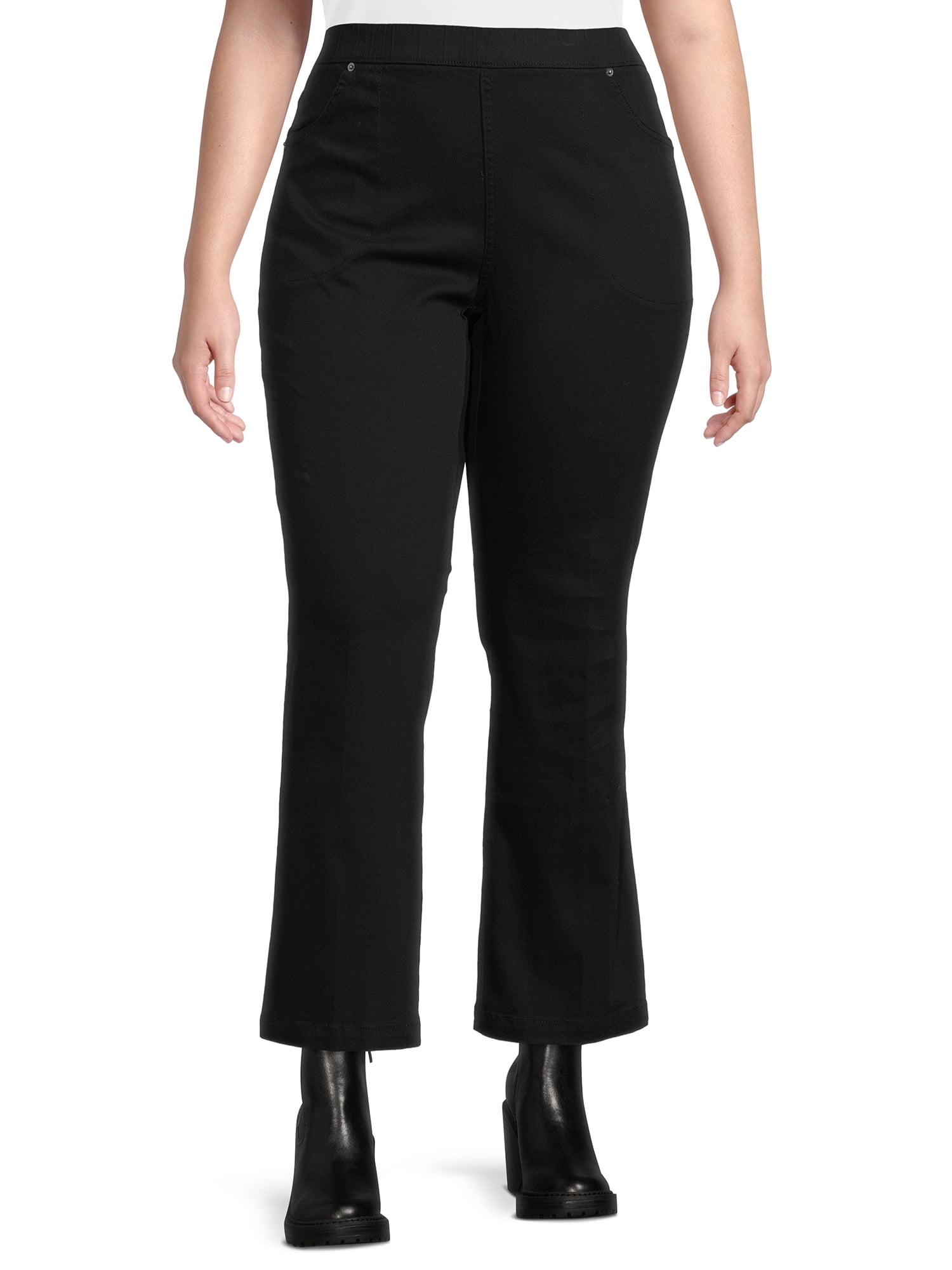 JMS Just My Size by Hanes Women's Plus Size 4 Pocket Bootcut Jeans ...