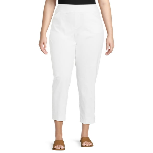 Just My Size Women's Plus Millennium Slim Pants, Regular and Petite ...