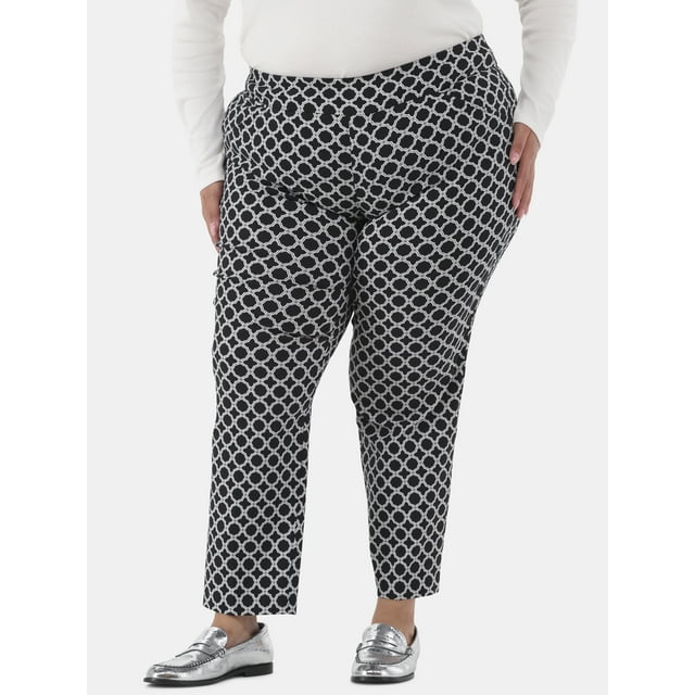 Just My Size Women's Plus Millennium Slim Pants, Regular and Petite ...