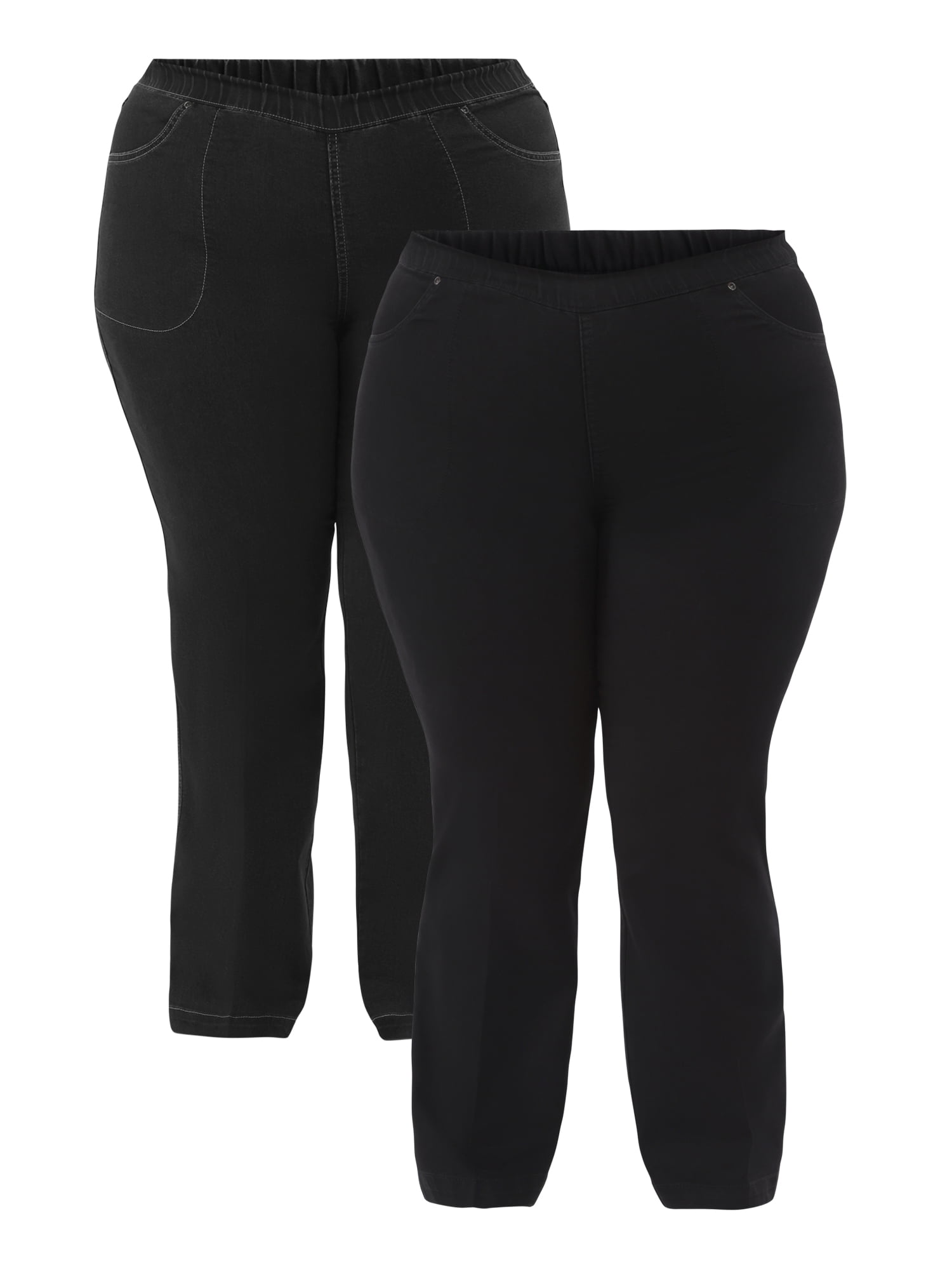 JMS Just My Size by Hanes Women's Plus Size 4 Pocket Bootcut Jeans ...