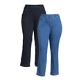 Just My Size Women's Plus Size 4 Pocket Stretch Bootcut Jeans, 2-Pack ...