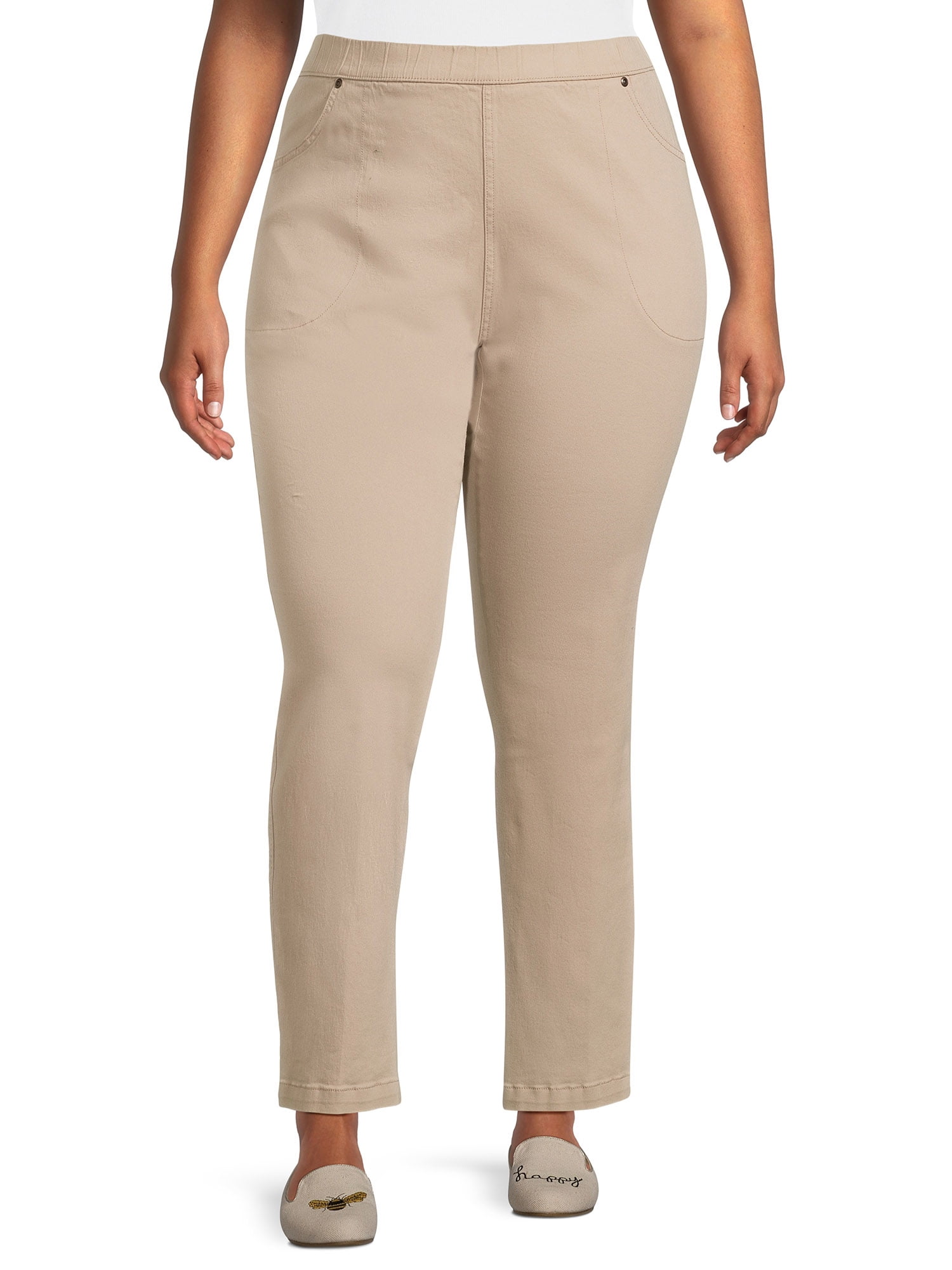 JMS Just My Size by Hanes Women's Plus Size 4 Pocket Bootcut Jeans ...