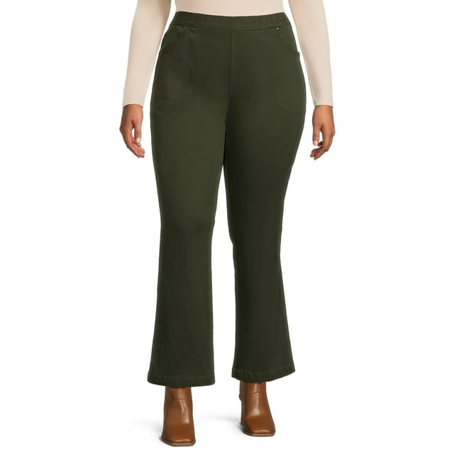 JMS Just My Size by Hanes Women's Plus Size 4 Pocket Bootcut Jeans ...