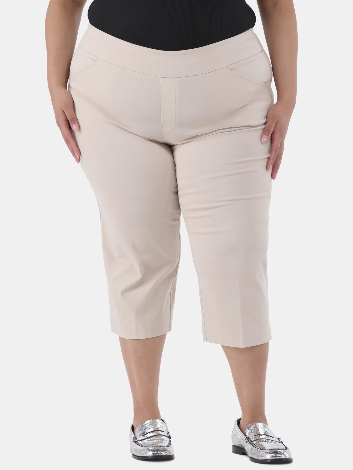 JMS Just My Size by Hanes Women’s Plus Size Millennium Capri Pants ...