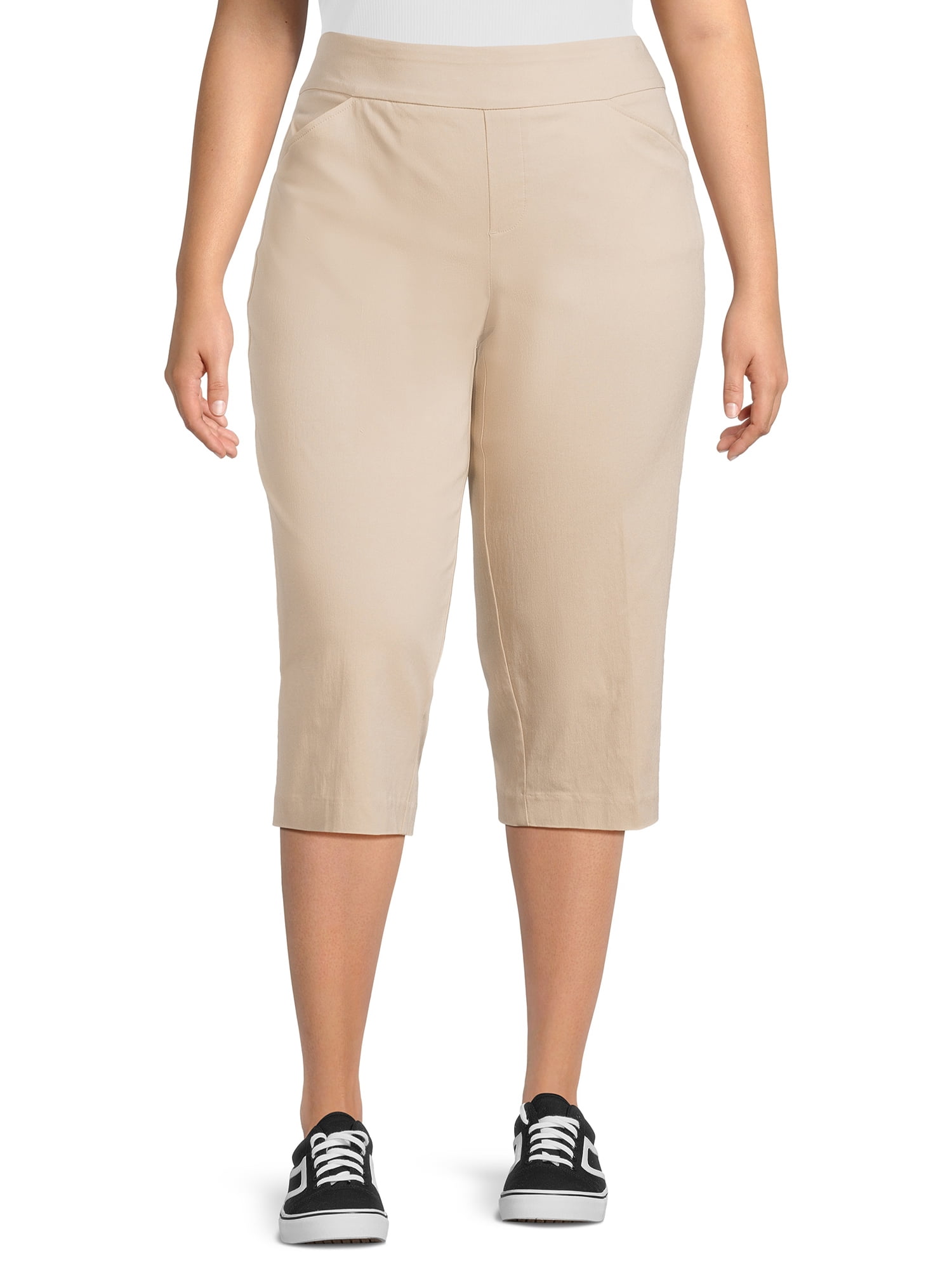 JMS Just My Size by Hanes Women’s Plus Size Millennium Capri Pants ...