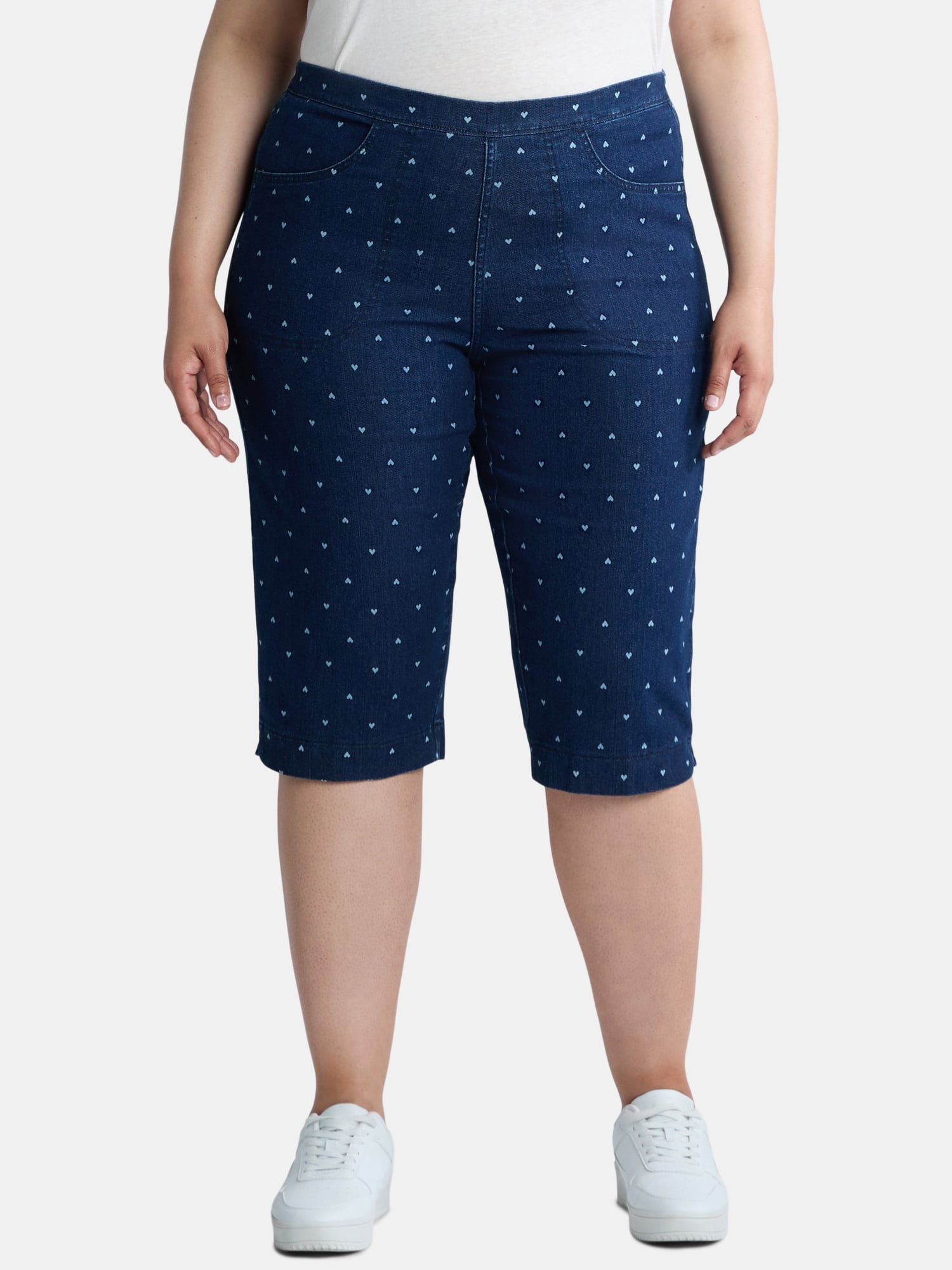 JMS Just My Size by Hanes Women's Plus Size Pull On 2 Pocket Stretch ...