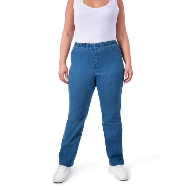 JMS Just My Size by Hanes Women's Plus Size Pull-On Stretch Jeggings ...