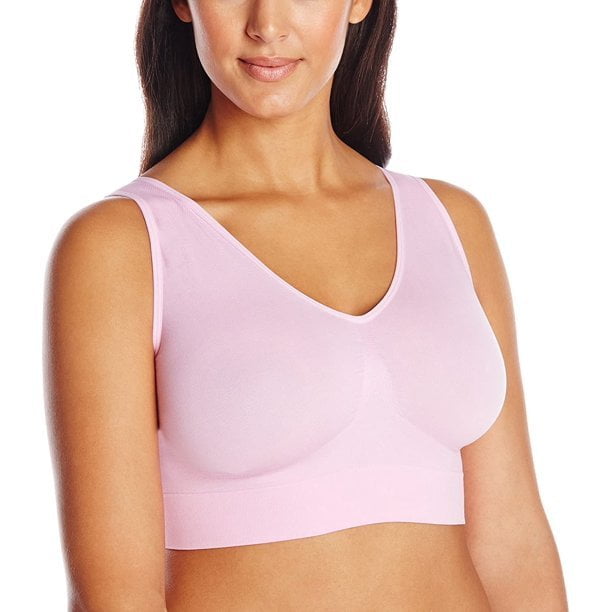 Just My Size Womens Plus Size Pure Comfort Seamless Wirefree Bra