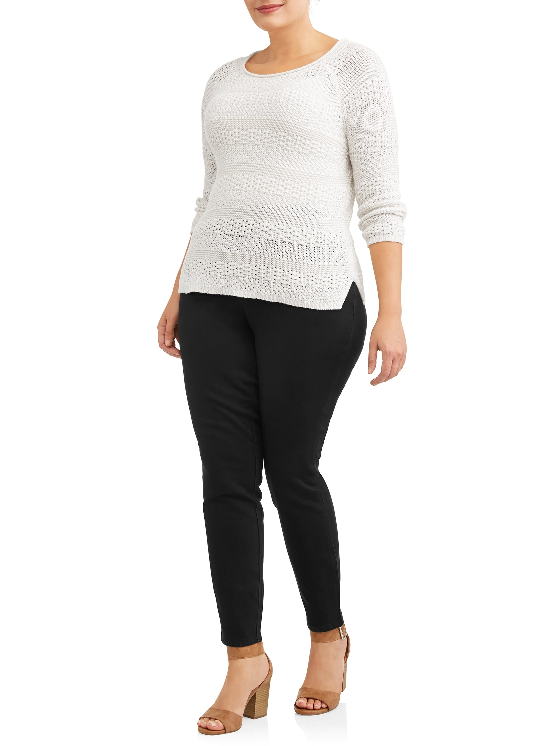 JMS Just My Size by Hanes Women's Plus Size Pull-On Stretch Jeggings ...