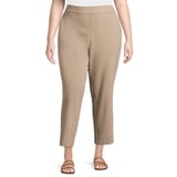 Just My Size Women's Plus Tummy Control Dress Pants, Sizes 0X-4X ...