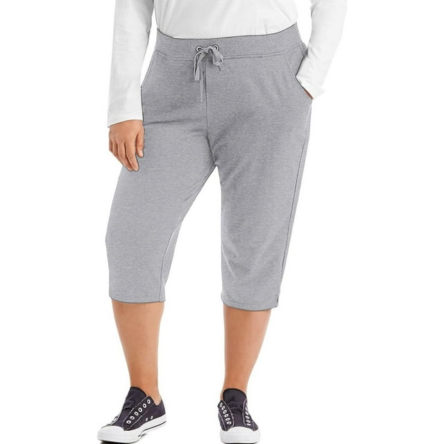 Just My Size Women's Sweatspants, French Terry Capris with Pockets, JMS ...