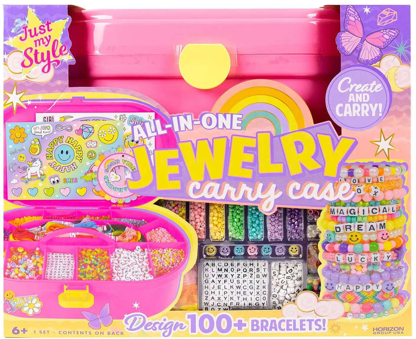 Just My Style All-in-One Jewelry Carry Case Bracelet Craft Kit ...