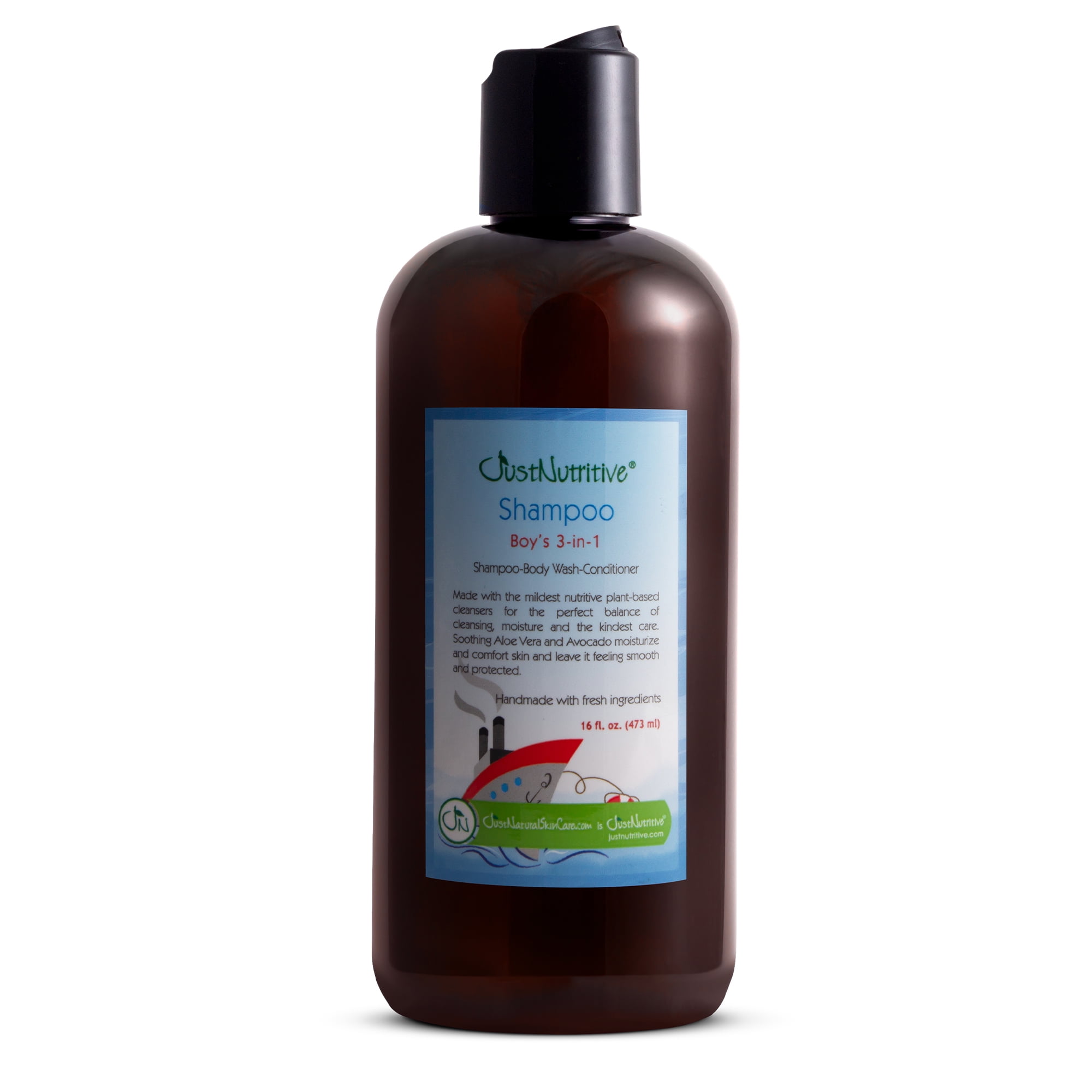 Just Nutritive 3 in 1 Kids Shampoo, Conditioner & Wash, Cleanse ...