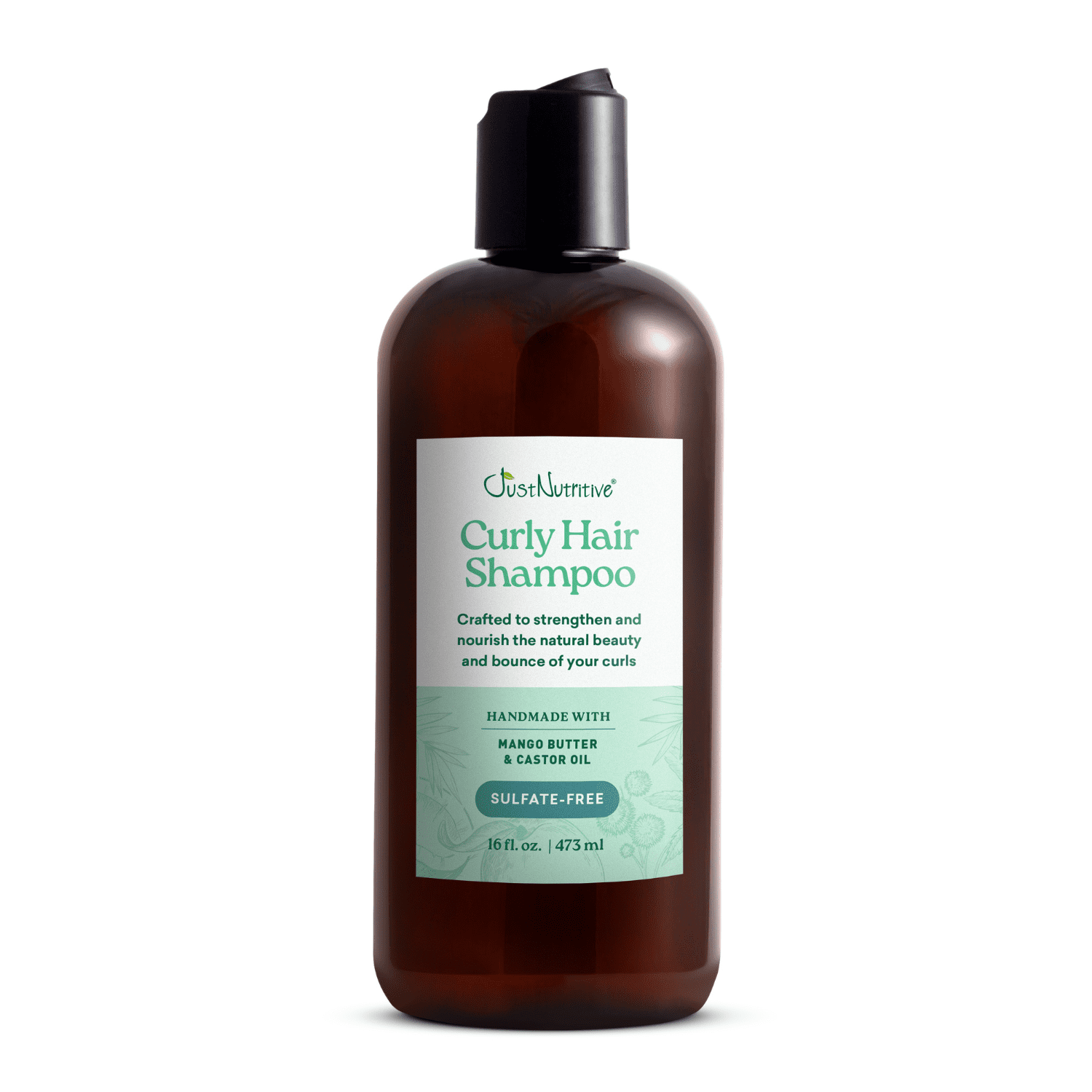 Just Nutritive Shampoo for Curly Hair Sulfate-Free, Hydrating, Frizz ...