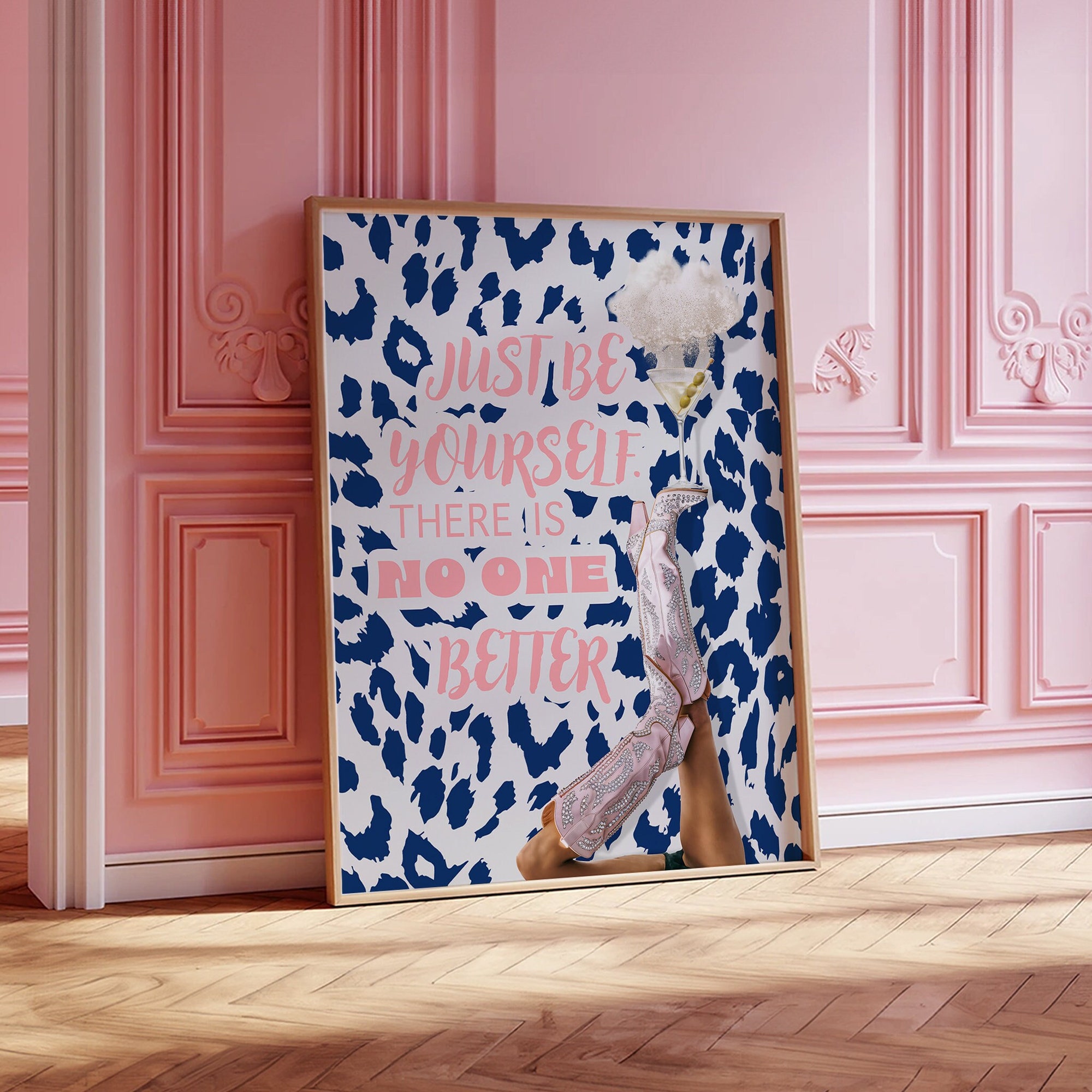 Just Be Yourself There Is No One Better Print Positive Quote Wall Art ...