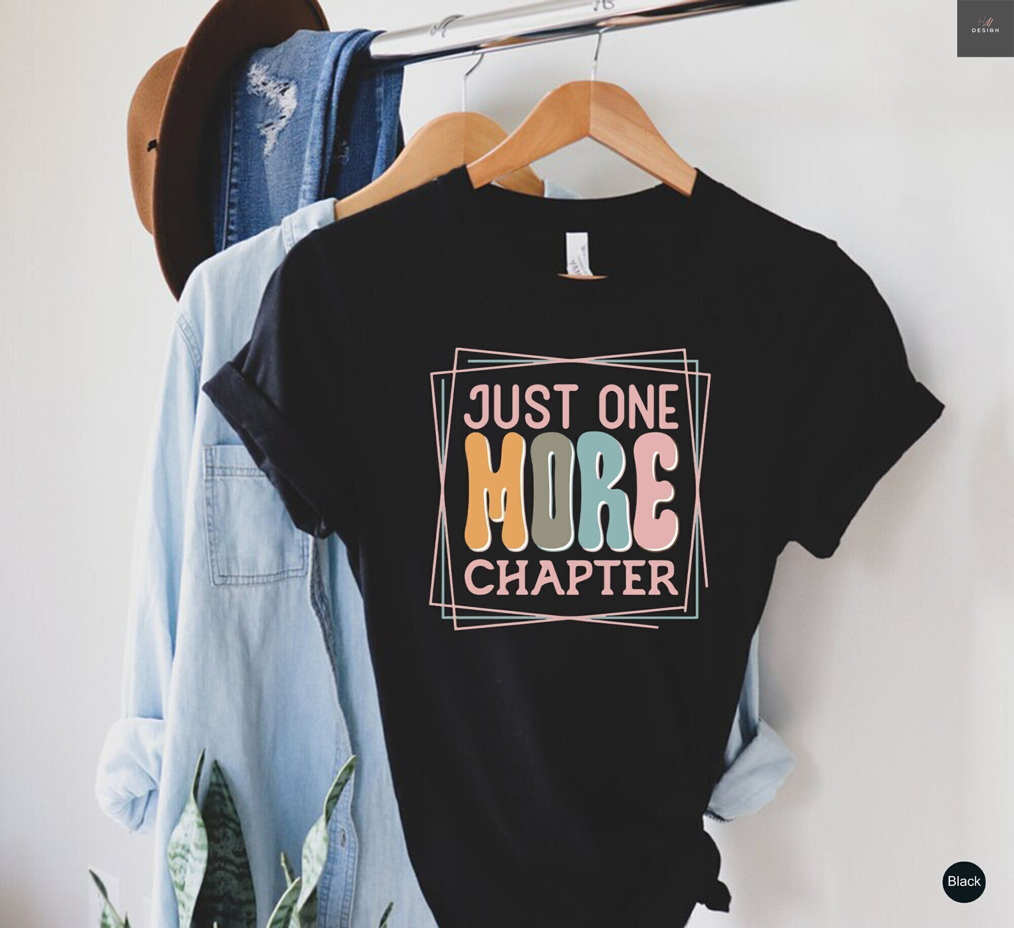 Just One More Chapter, Reading Shirt, Book Lover Shirt, Librarian ...