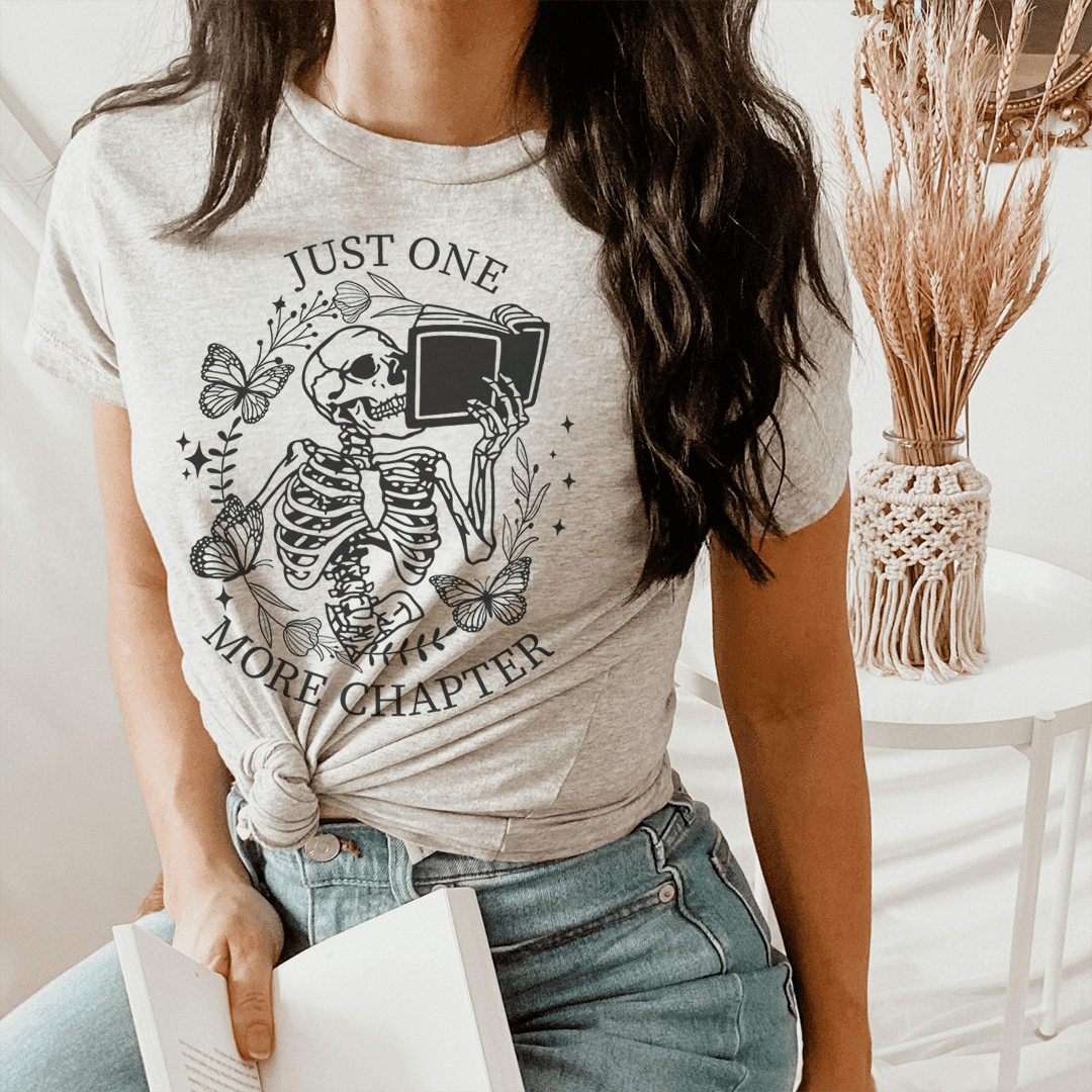 Just One More Chapter Tee Athletic Heather S Peachy Sunday T-Shirt ...