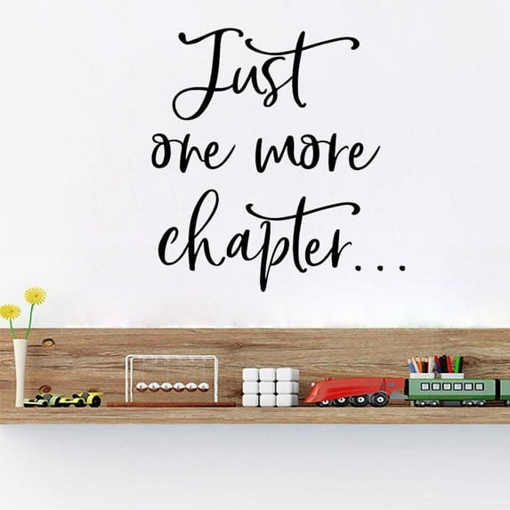 Just One More Chapter Wall Sticker Reading Wall Decal Reading Corner ...