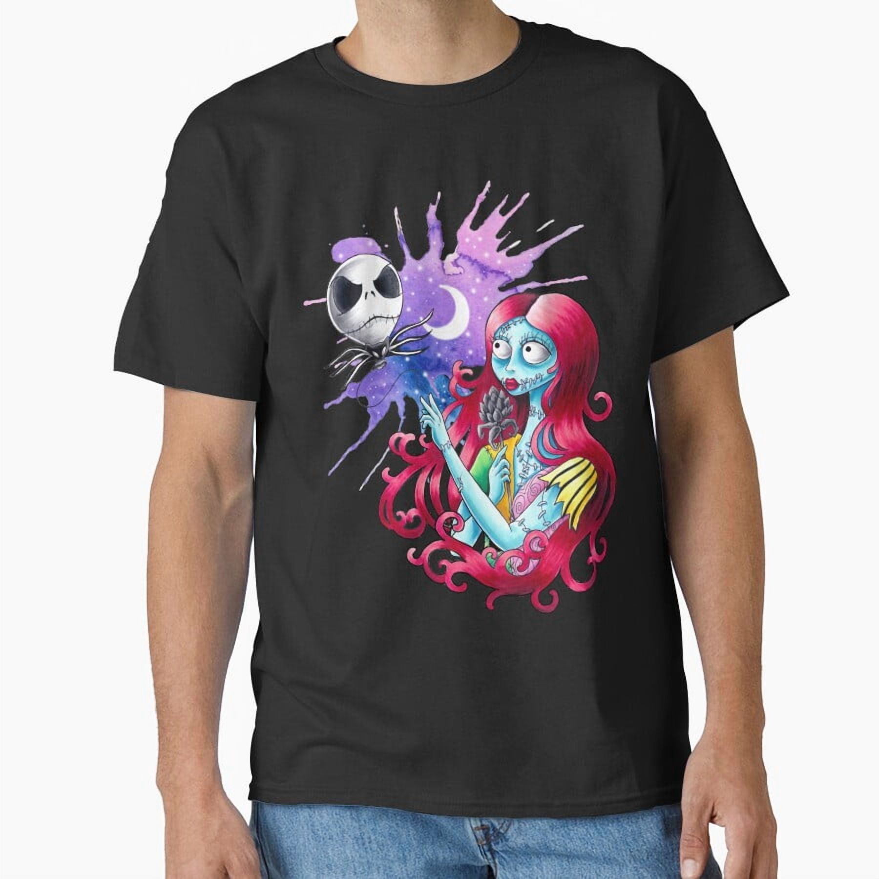 Just Out of Reach Gothic Holiday Scene with Moonlit Tension Unisex T ...