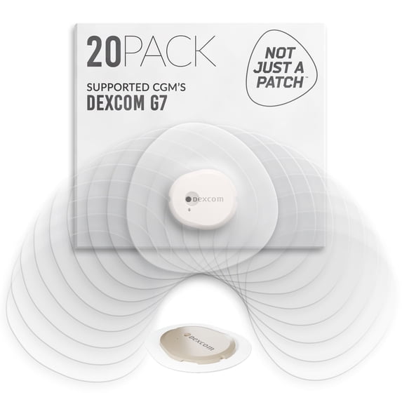 Not Just a Patch Dexcom G7 Adhesive Patches (20 Pack) – Stelo CGM ...