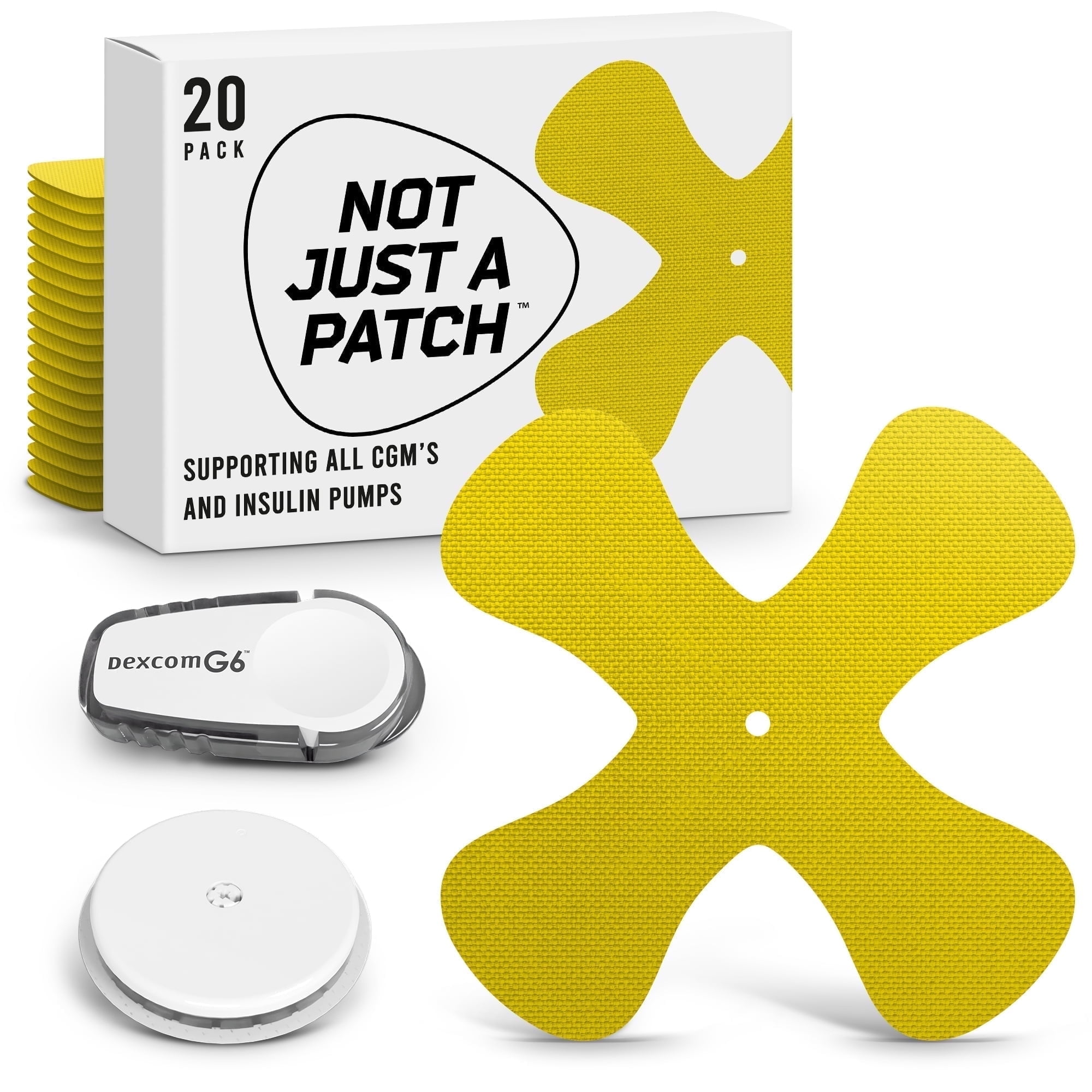 Not Just a Patch x-Patch CGM Sensor Patches (20 pack) - Water Resistant ...