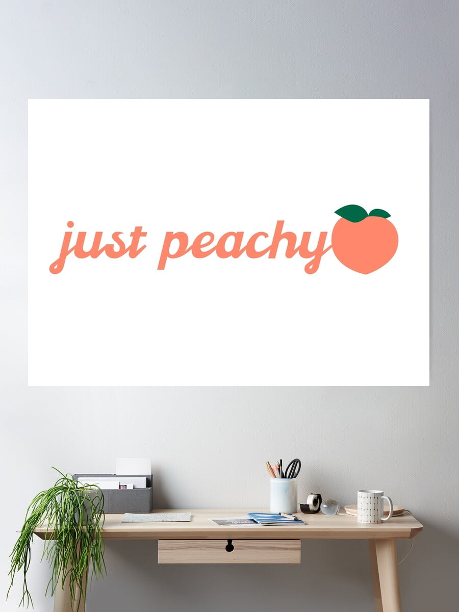 Just Peachy Poster Wall Art, Modern Wall Decor For Living Room Bedroom ...