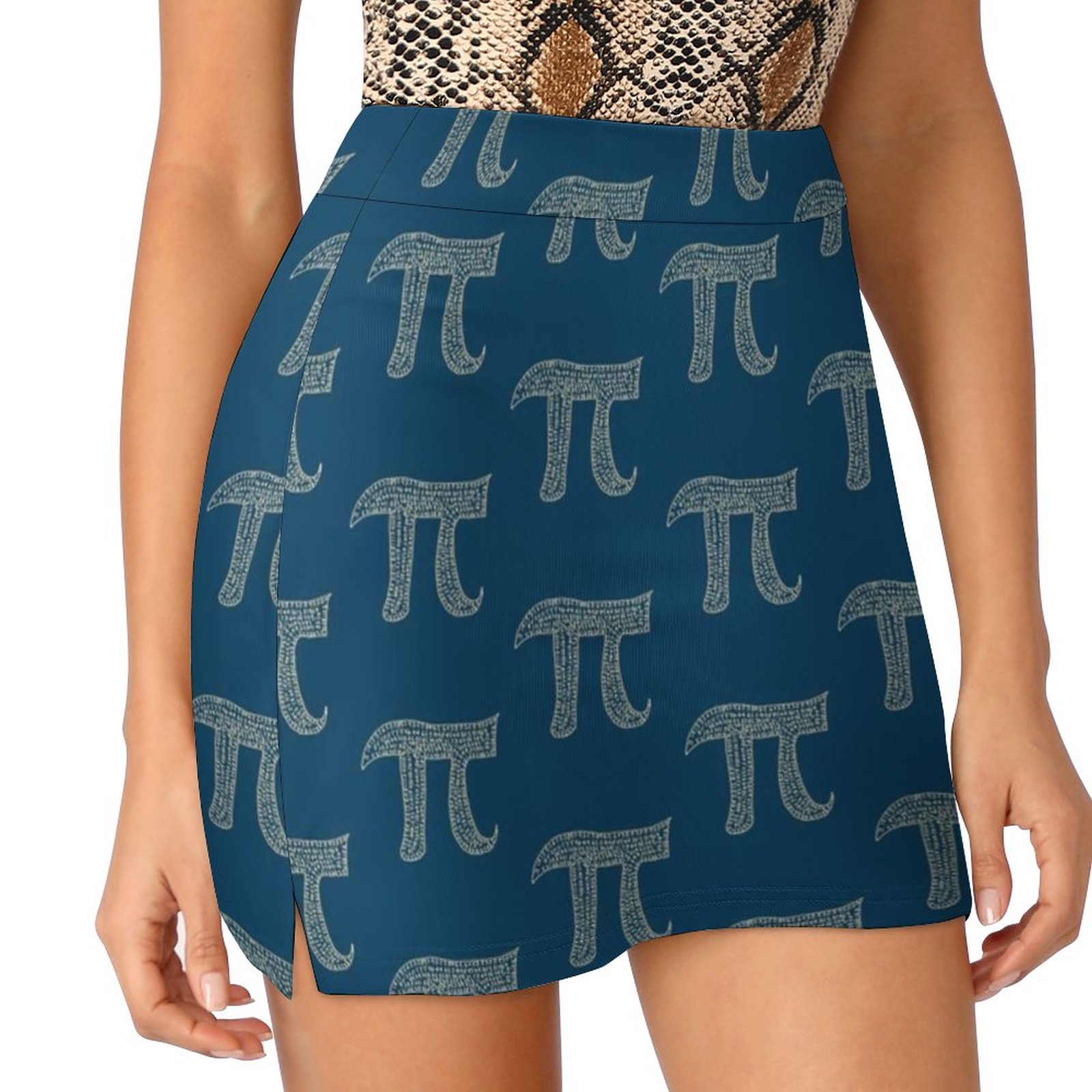 Just Pi Women's skirt Mini Skirts A Line Skirt With Hide Pocket Pi Math ...