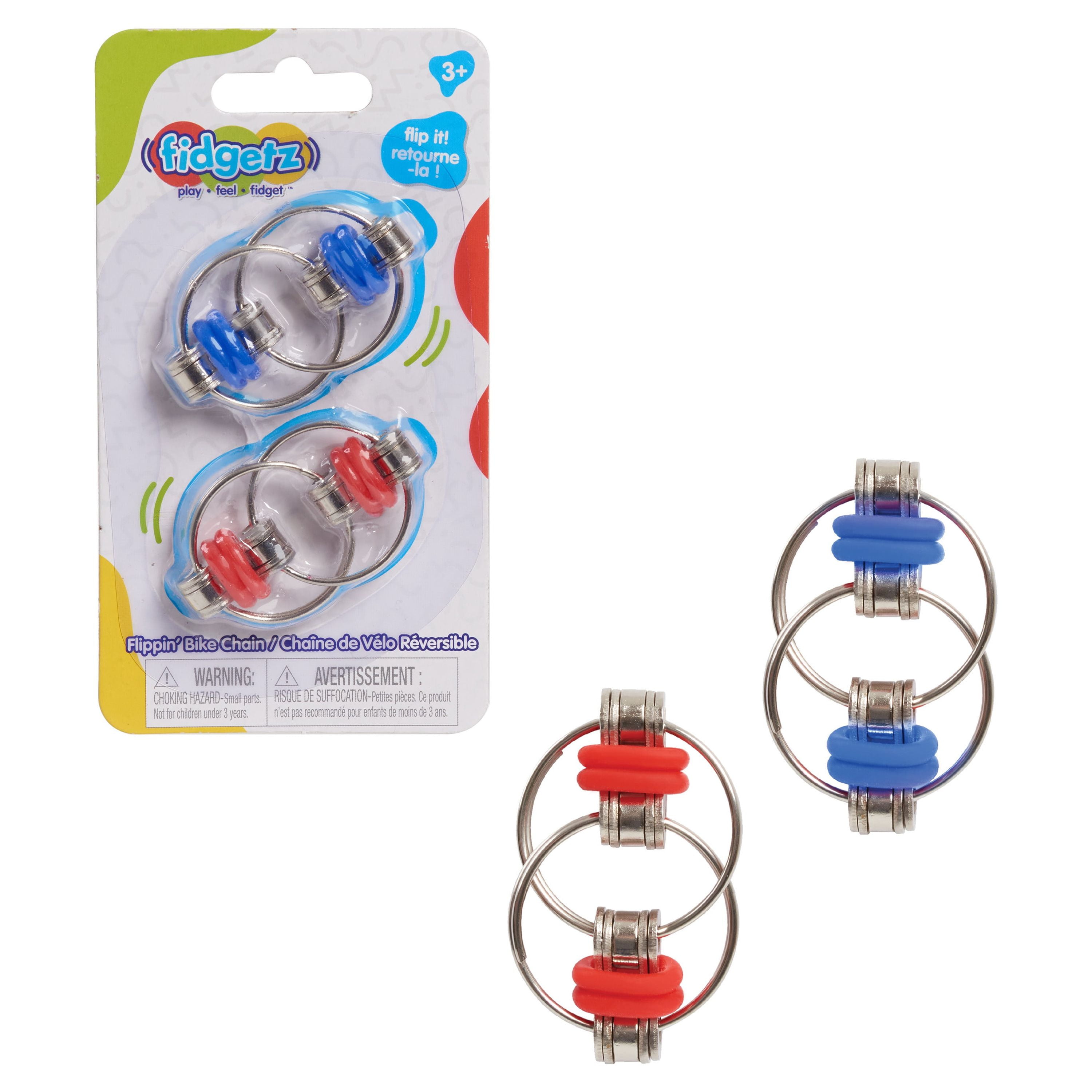 Fidgetz Flippin Bike Chain 2-Piece Sensory Fidget Toys for Kids and ...