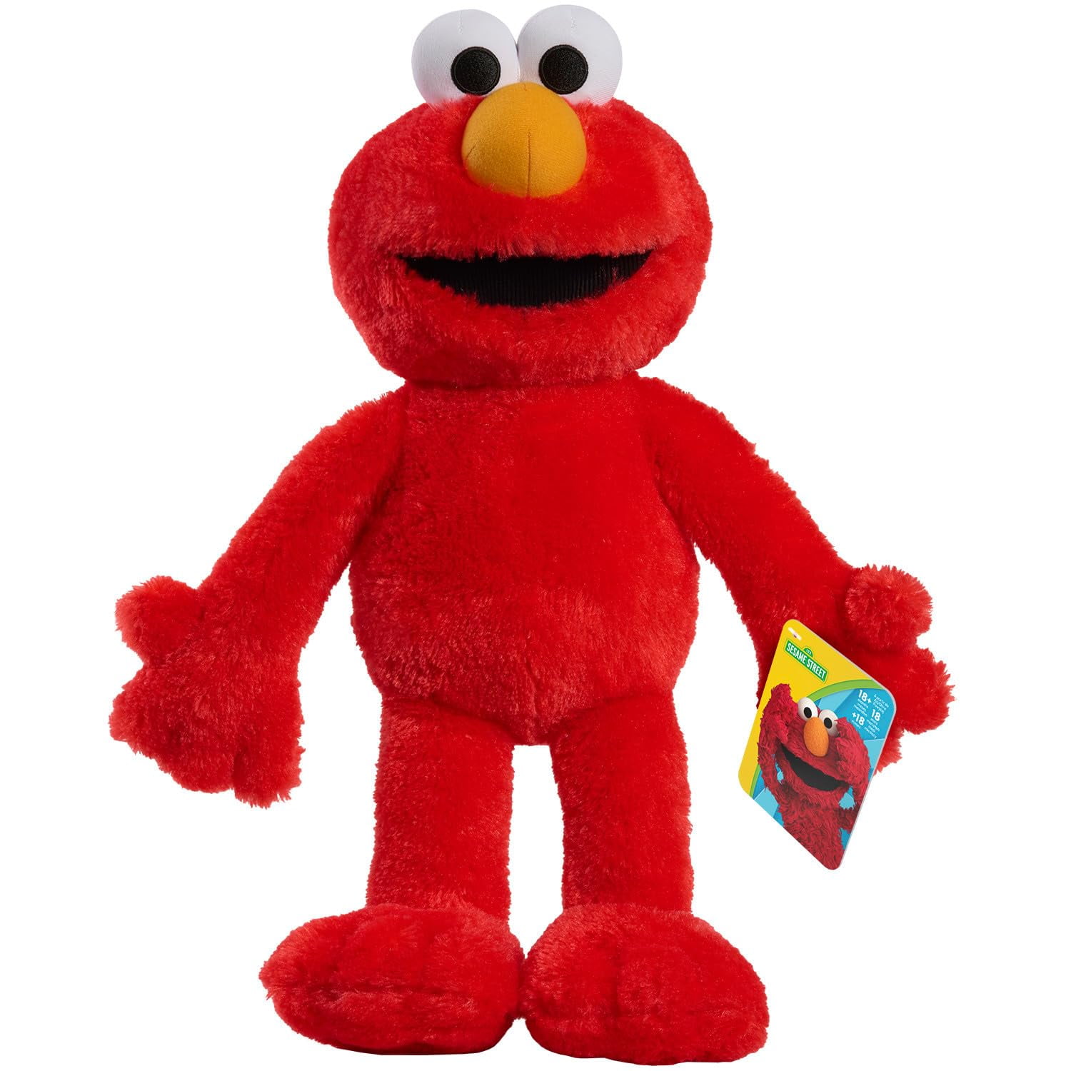 Just Play Sesame Street Big Hugs 18-inch Large Plush Elmo Doll, Soft and Cuddly, Red, Pretend ...