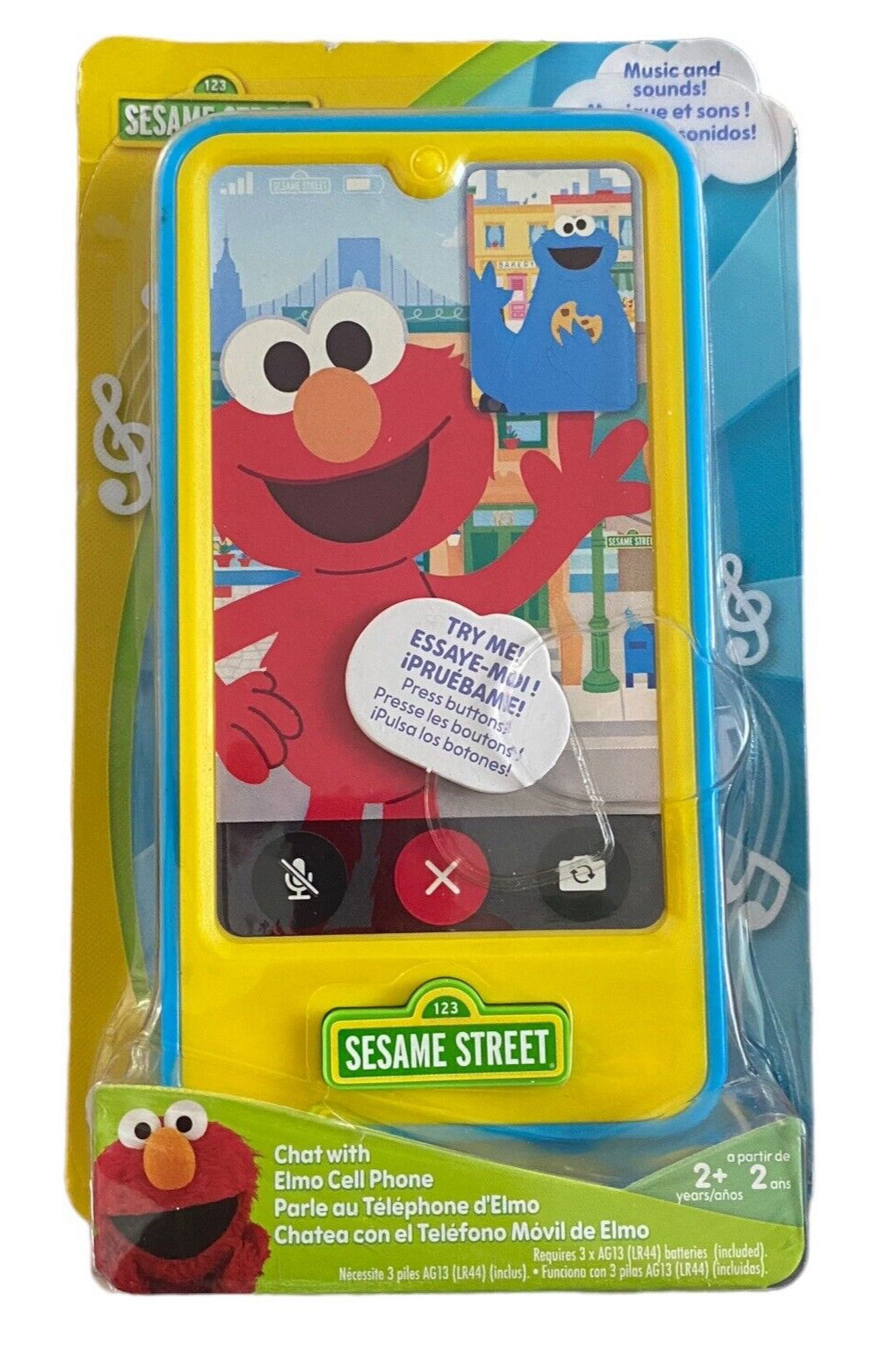Sesame Street Elmo Toy Cell Phone - Interactive & Educational, Music ...