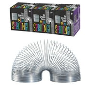 Retro Slinky the Original Walking Spring Toy, Silver Metal Slinky, Ages ...