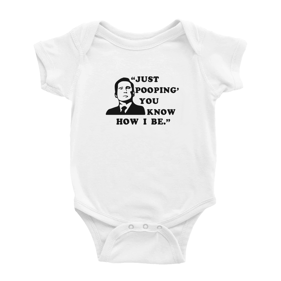 Just Pooping You Know How I Be. Funny Baby Romper Boy Girl Unisex ...