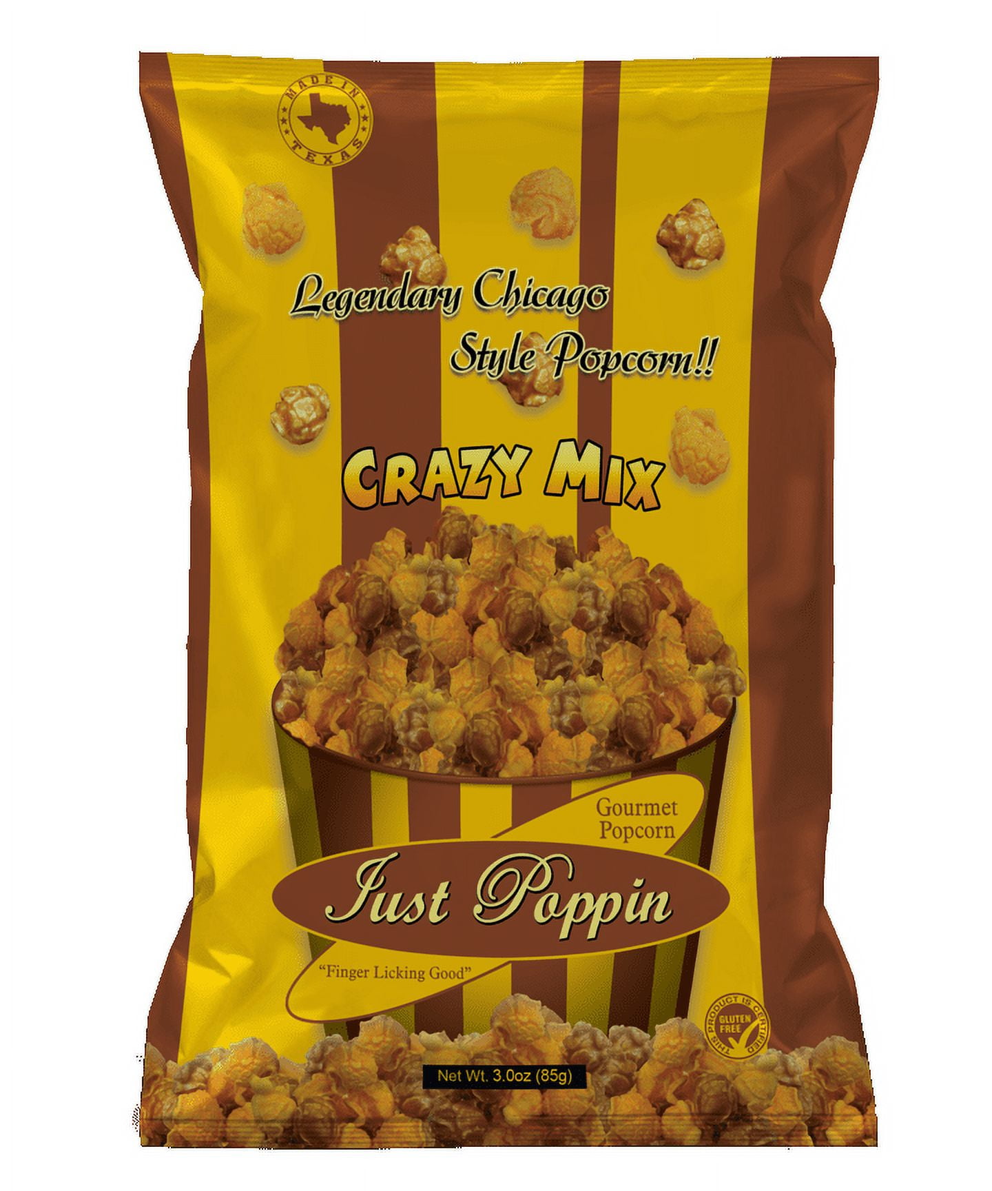 Just Poppin Gourmet Caramel & Cheese Popcorn Blended - Walmart.com
