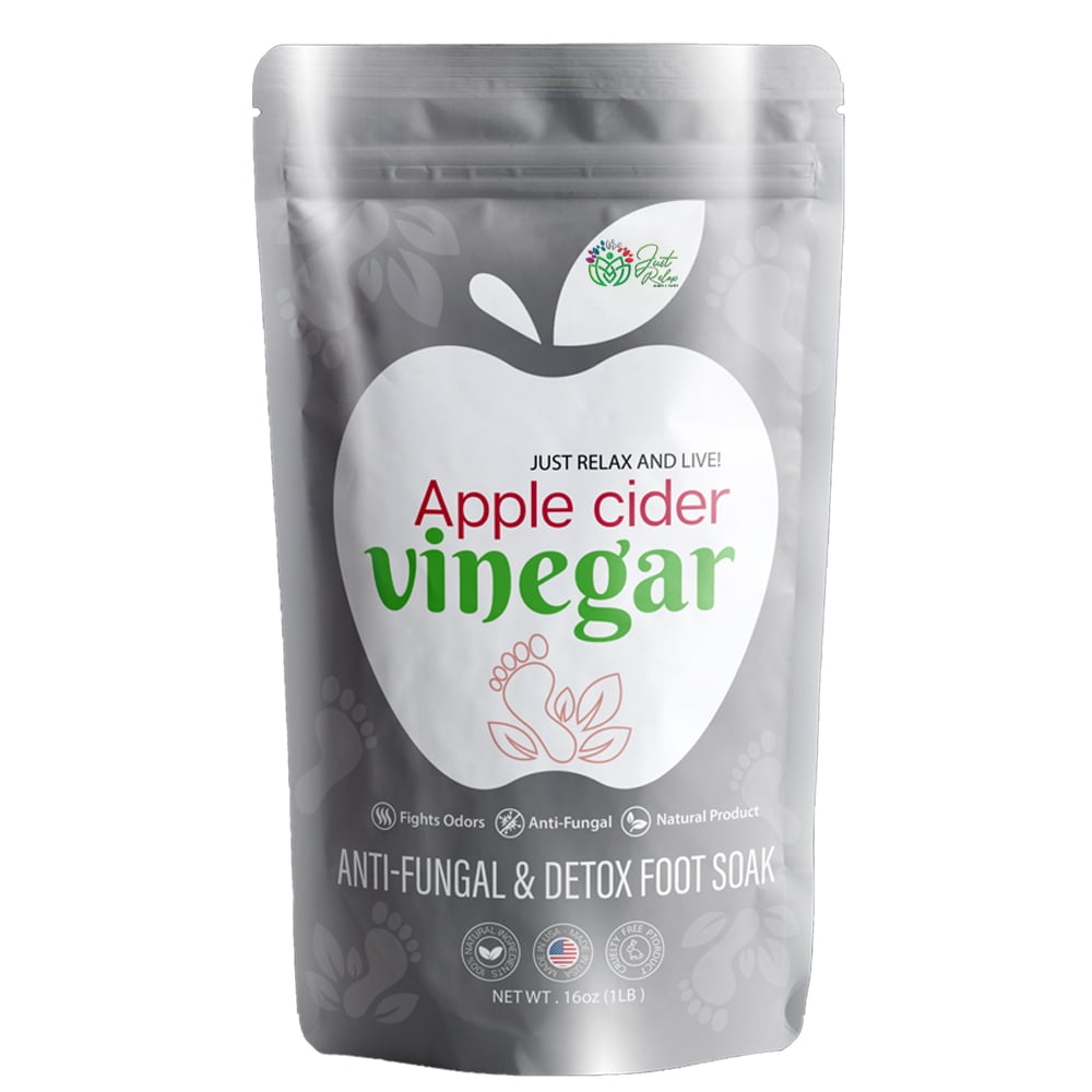 Just Relax And Live Apple Cider Vinegar Foot Soak 16 Oz Pouch