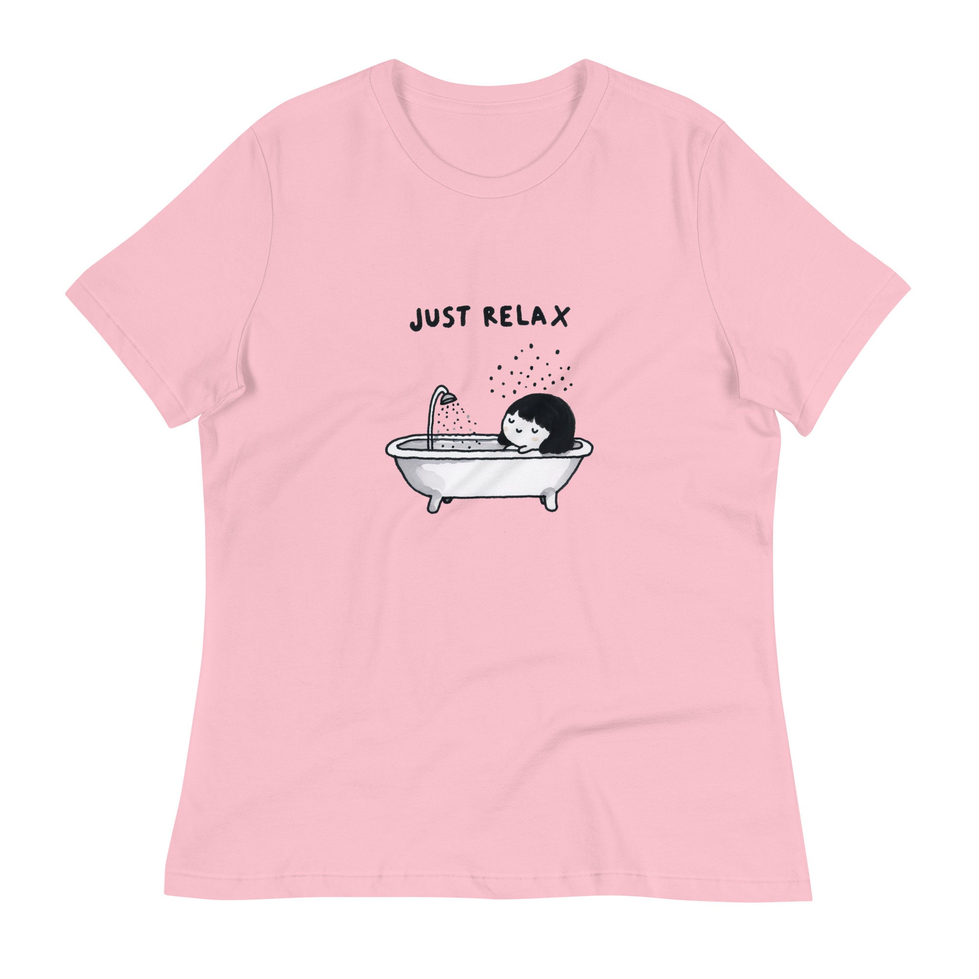 Just Relax Calm Chill Tee Unwind Positive Peaceful Stress Free Tshirt ...