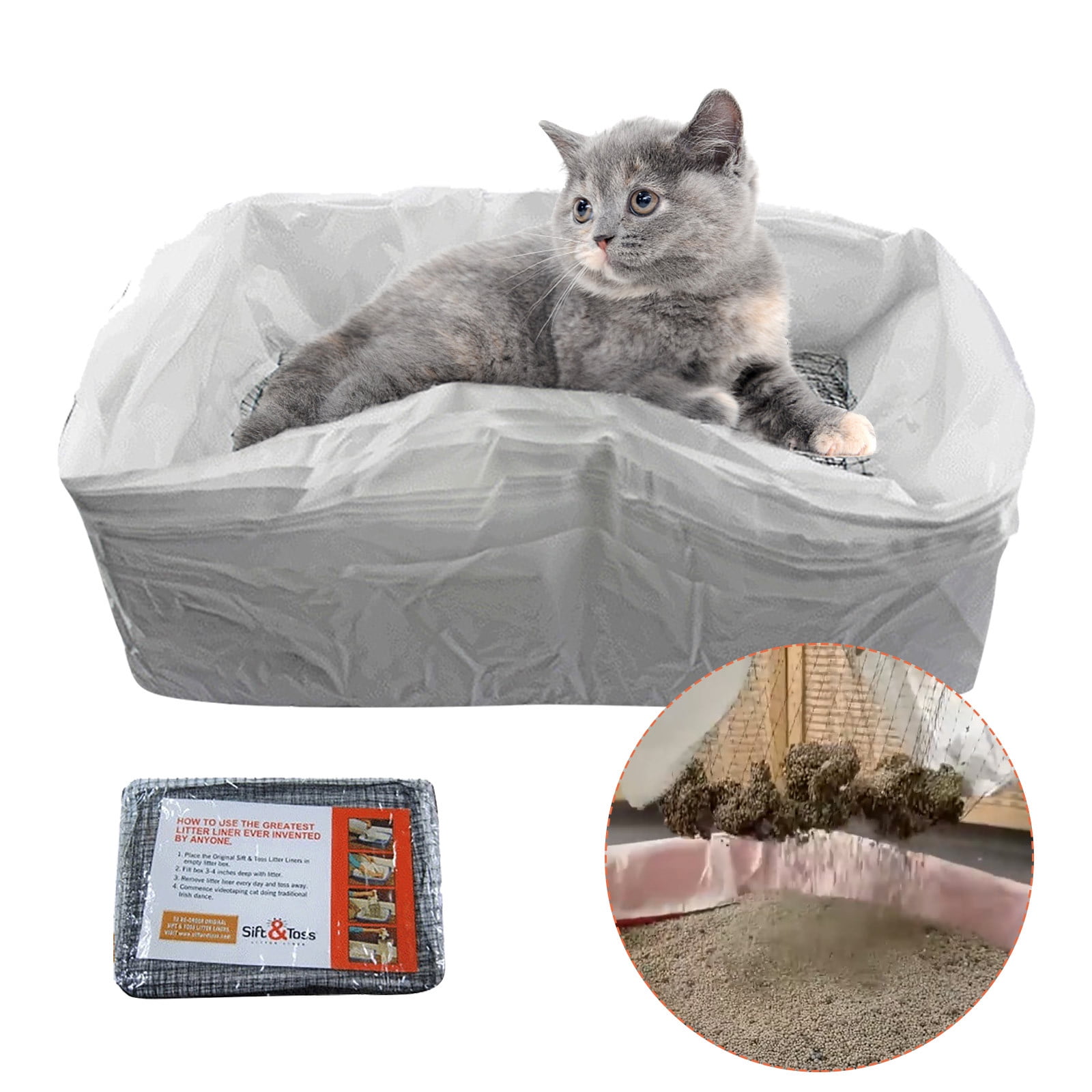 Just Released, 10pcs Disposable Litter Filter Bags, Litter Box Lazy ...