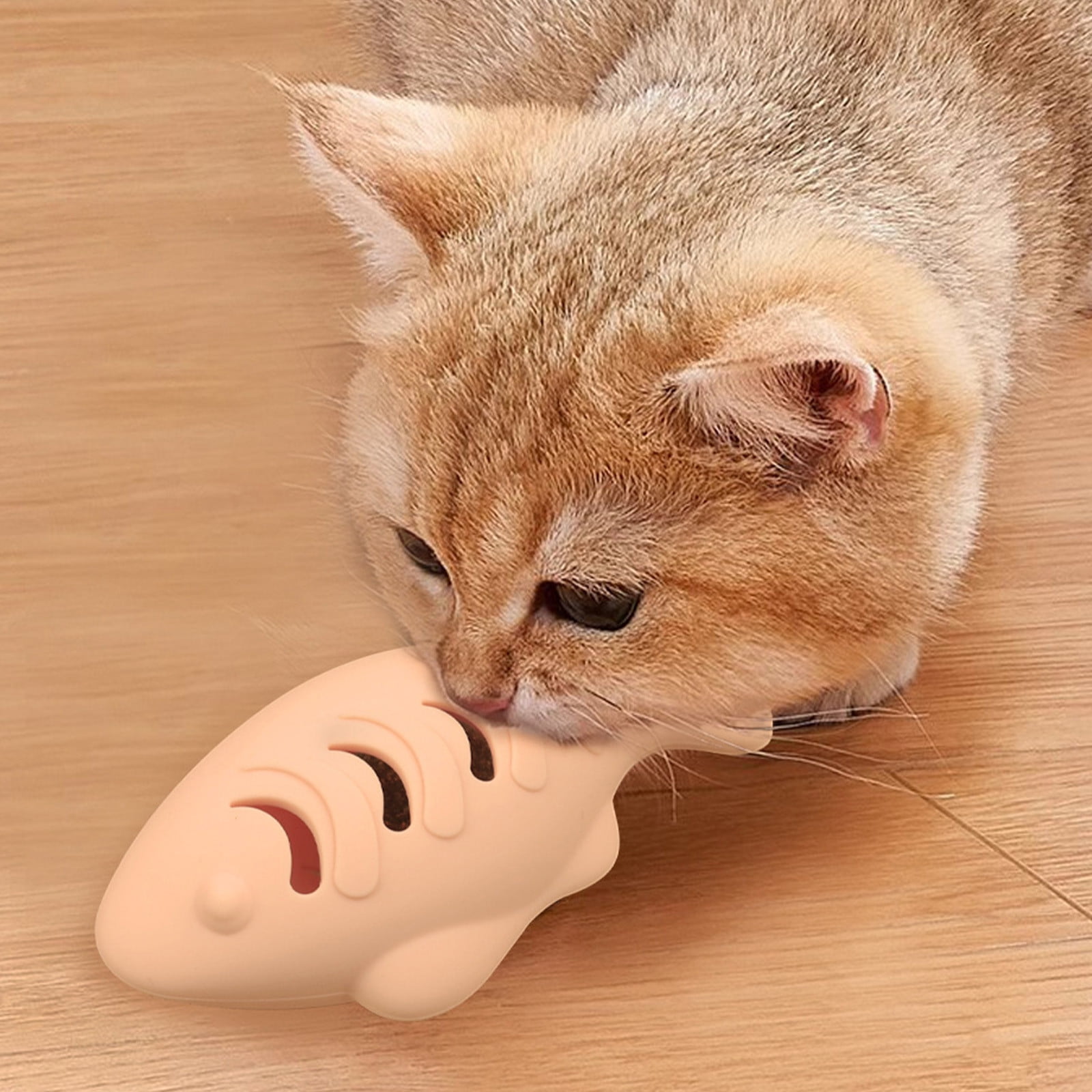 Just Released, 3PCS Cat Treat Toys, Fish-Shaped Food Dispenser, Food ...